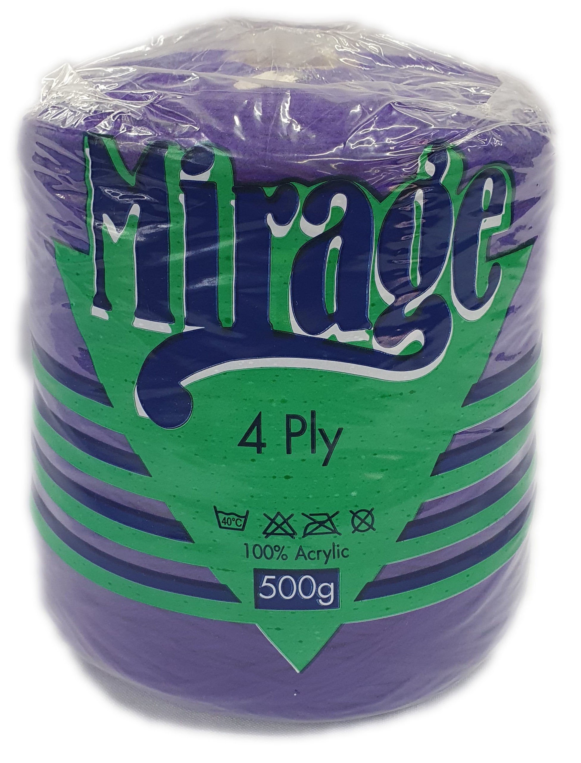MIRAGE 4 PLY CONE 500g-COL.060 PURPLE – Vaalcraft Distributors