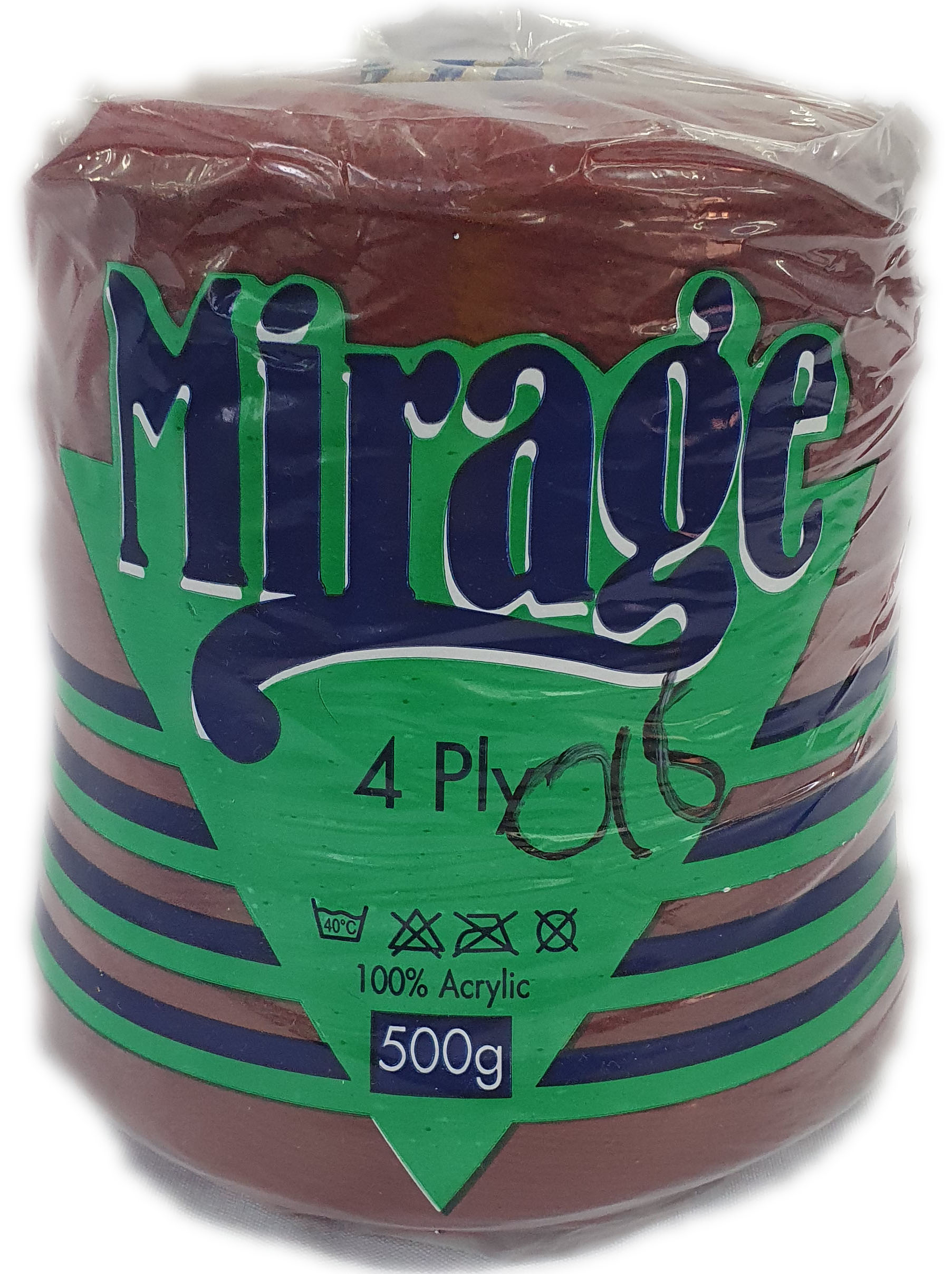 MIRAGE 4 PLY CONE 500g-COL.018 MAROON – Vaalcraft Distributors