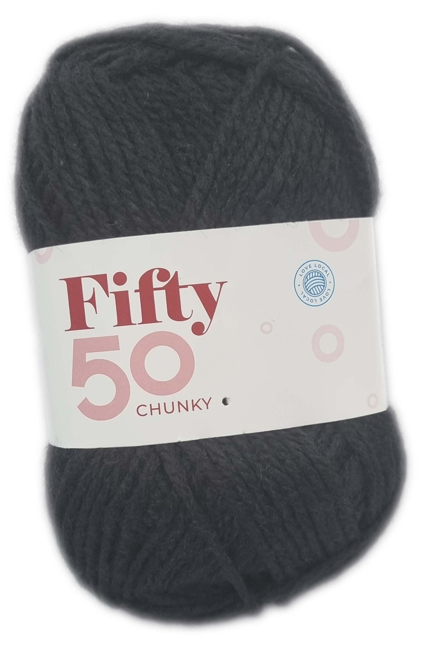 FIFTY 50 CHUNKY 50g-COL.017 BLACK – Vaalcraft Distributors