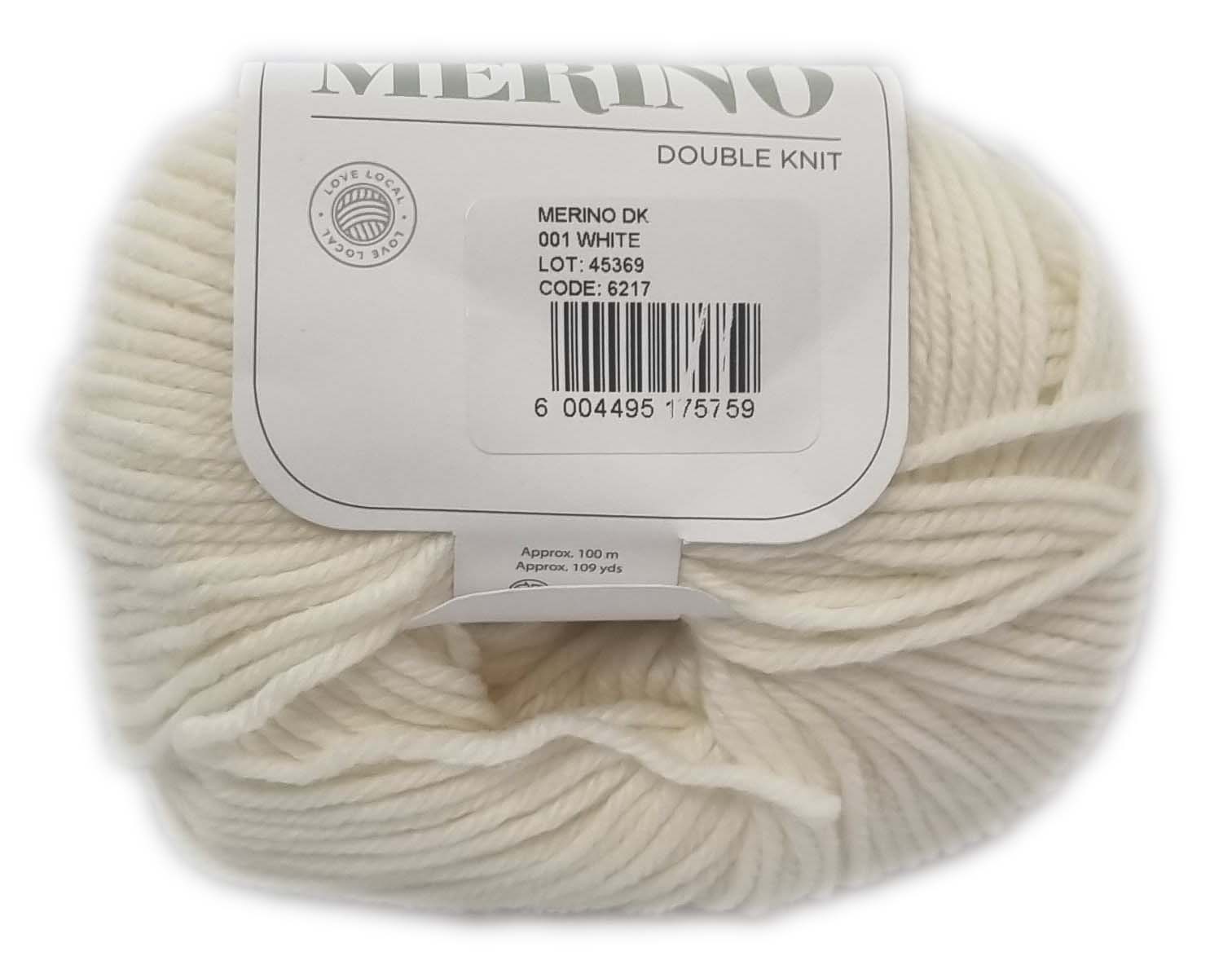 MERINO D.K 50g-COL.001 WHITE – Vaalcraft Distributors