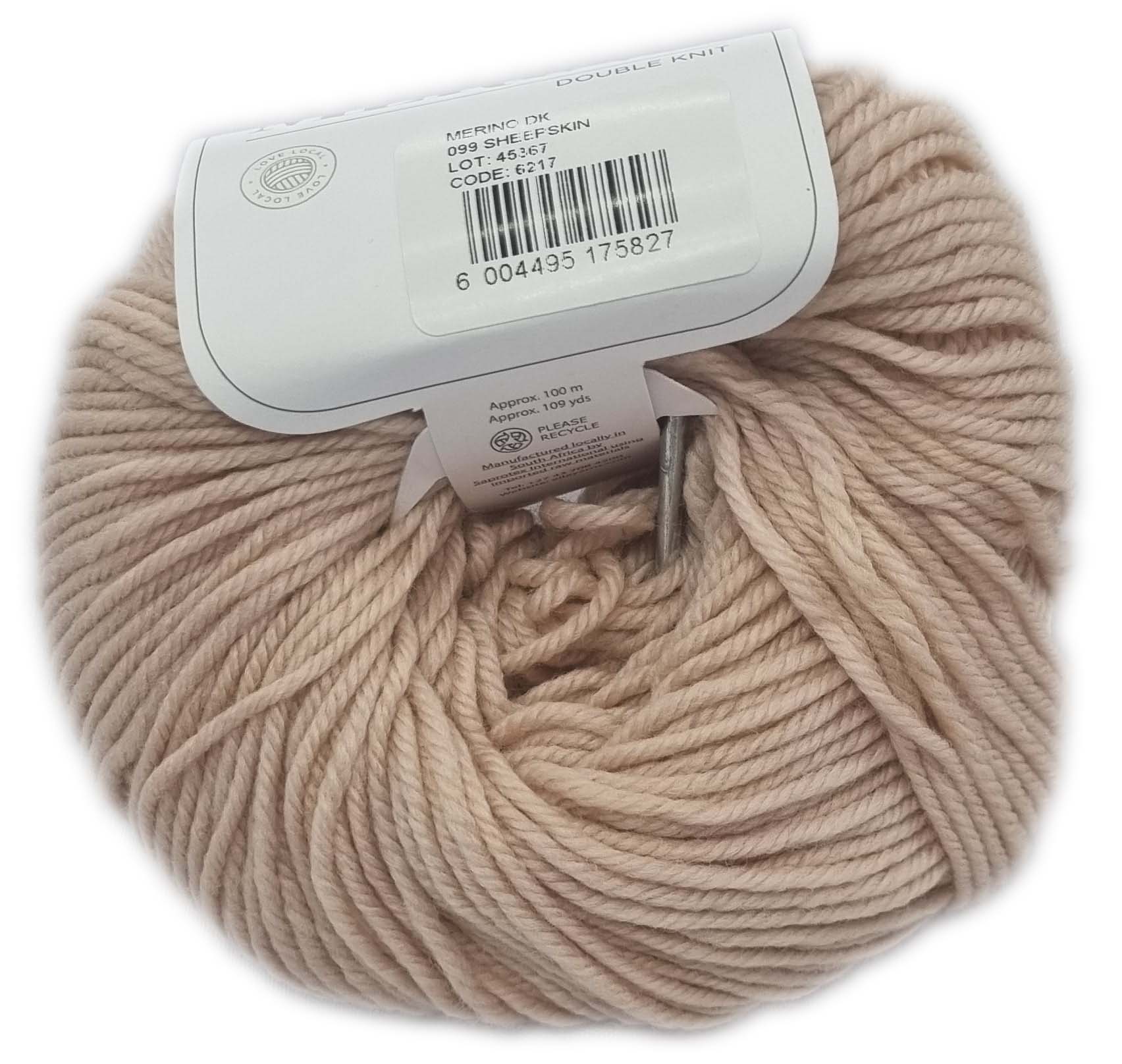 MERINO D.K 50g-COL.099 SHEEPSKIN – Vaalcraft Distributors