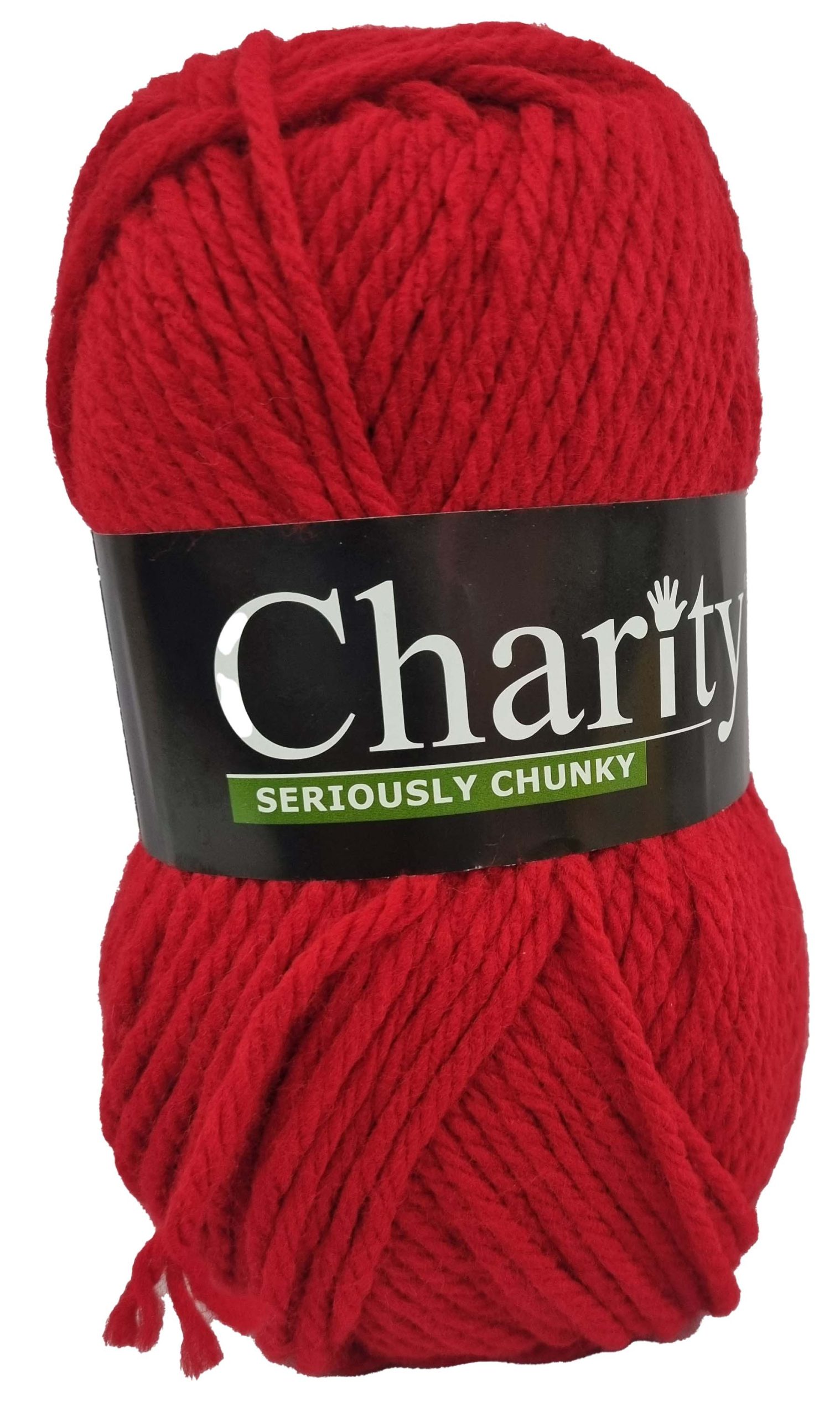 CHARITY SERIOUSLY CHUNKY 150g-COL.169 CHERRY RED – Vaalcraft Distributors