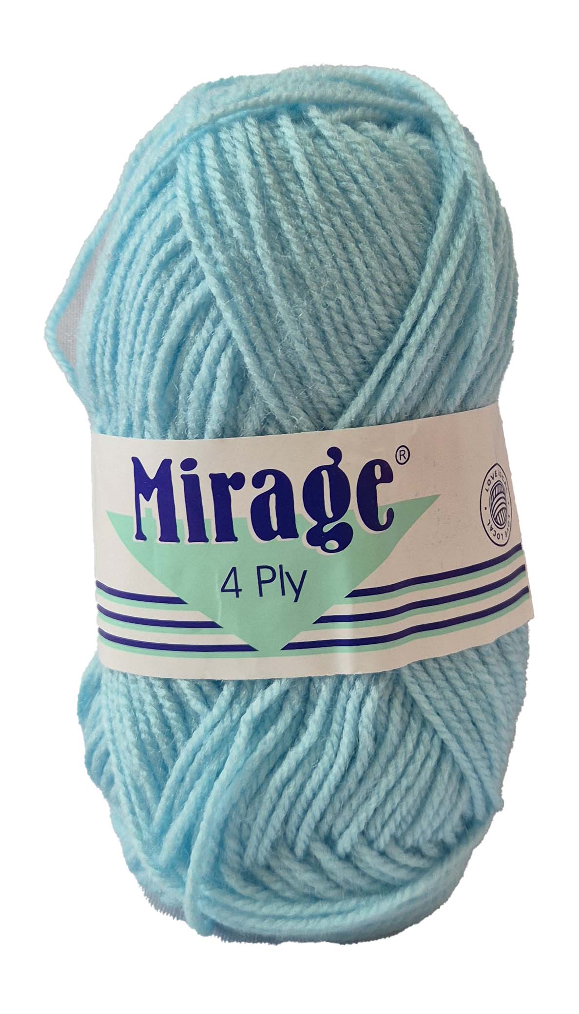 MIRAGE 4 PLY 25g-COL.027 AQUA – Vaalcraft Distributors